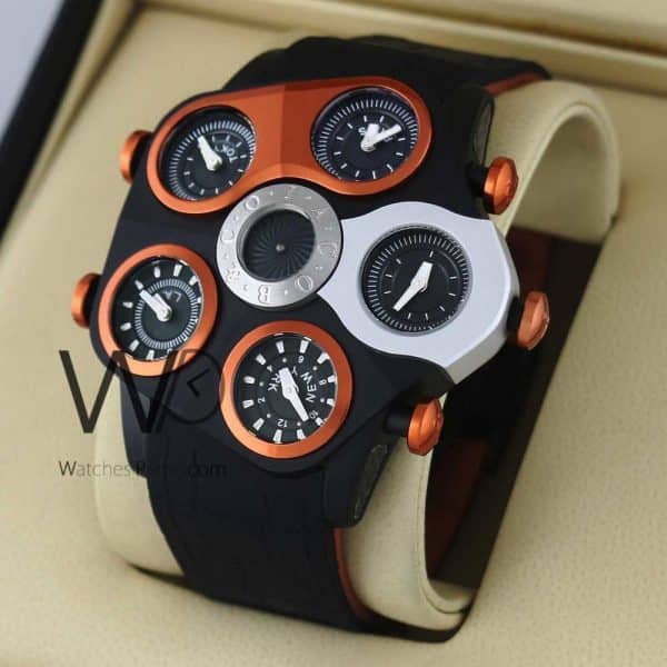 JACOB & CO Five Timezone Black Men's Watch | Watches Prime