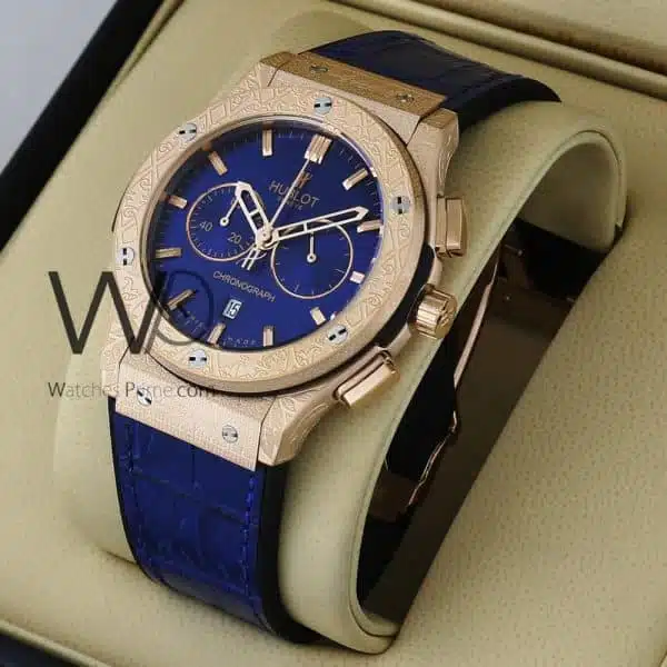 HUBLOT BIG BANG CHRONOGRAPH WATCH BLUE WITH RUBBER BLUE BELT | Watches ...