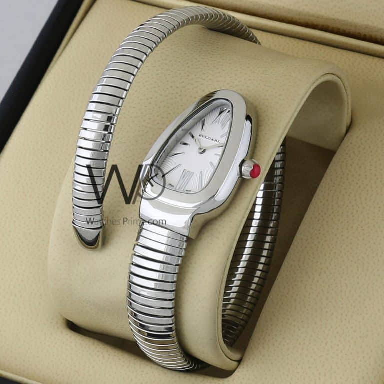 Bvlgari Snake Women's Watch with White Dial | Watches Prime