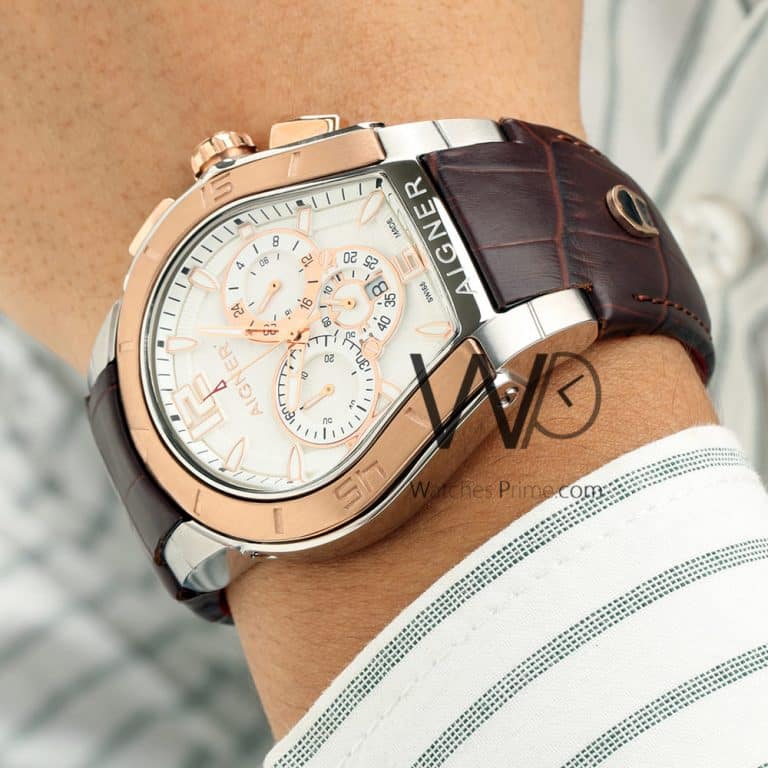 Aigner Palermo White Chronograph Watch Men | Watches Prime