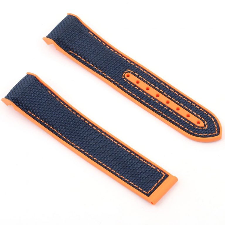 Omega Rubber Blue Watch Strap | Watches Prime