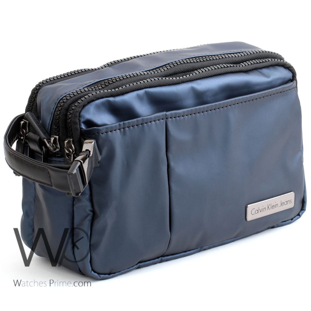 Calvin Klein CK blue Handbag for men | Watches Prime