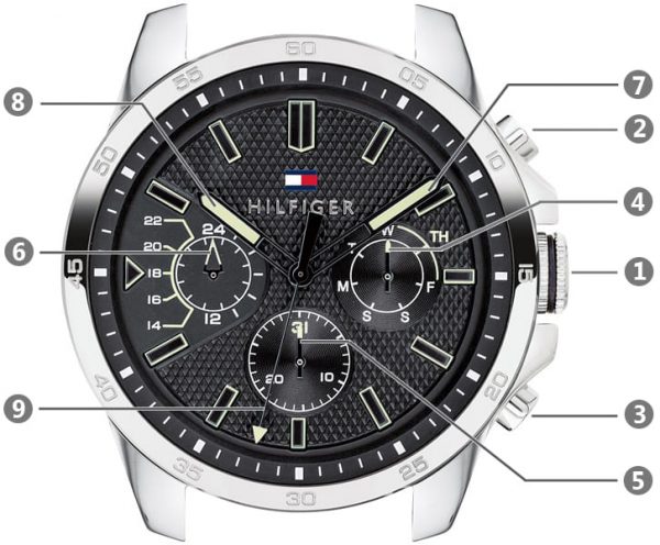 ساعة تومي هيلفيغر رجالية ديكر 1791563 | واتشز برايم