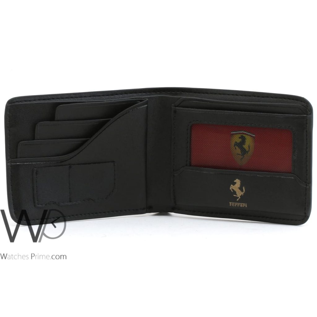 Ferrari wallet black for men | Watches Prime