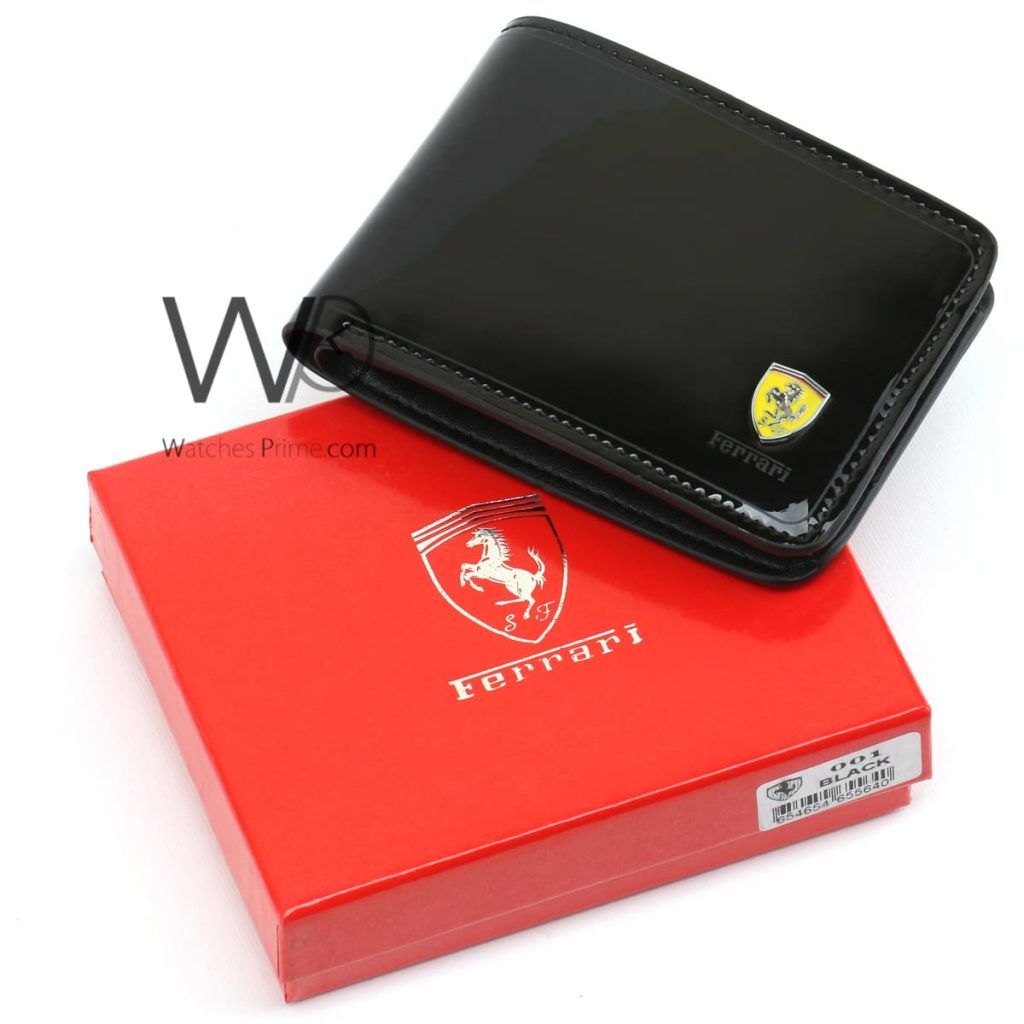 Ferrari wallet black for men | Watches Prime