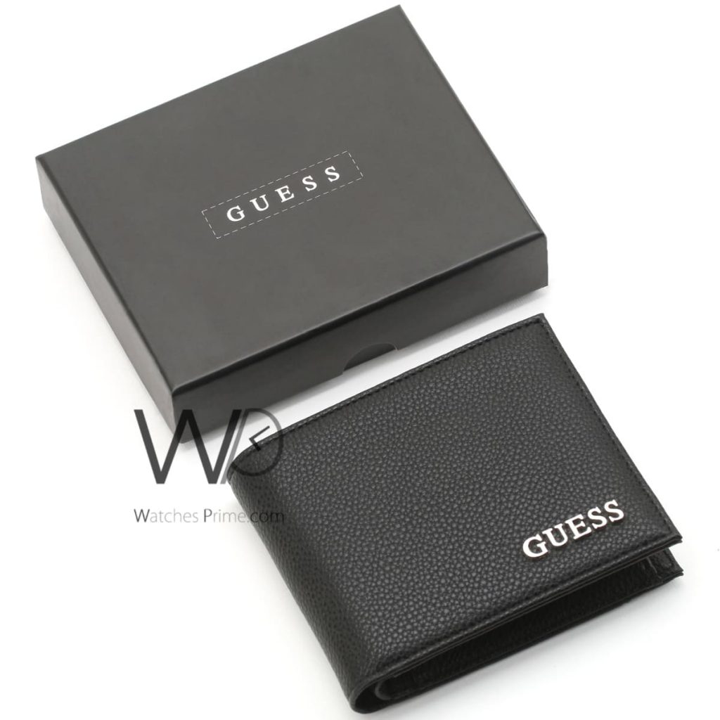 Guess black wallet for men | Watches Prime