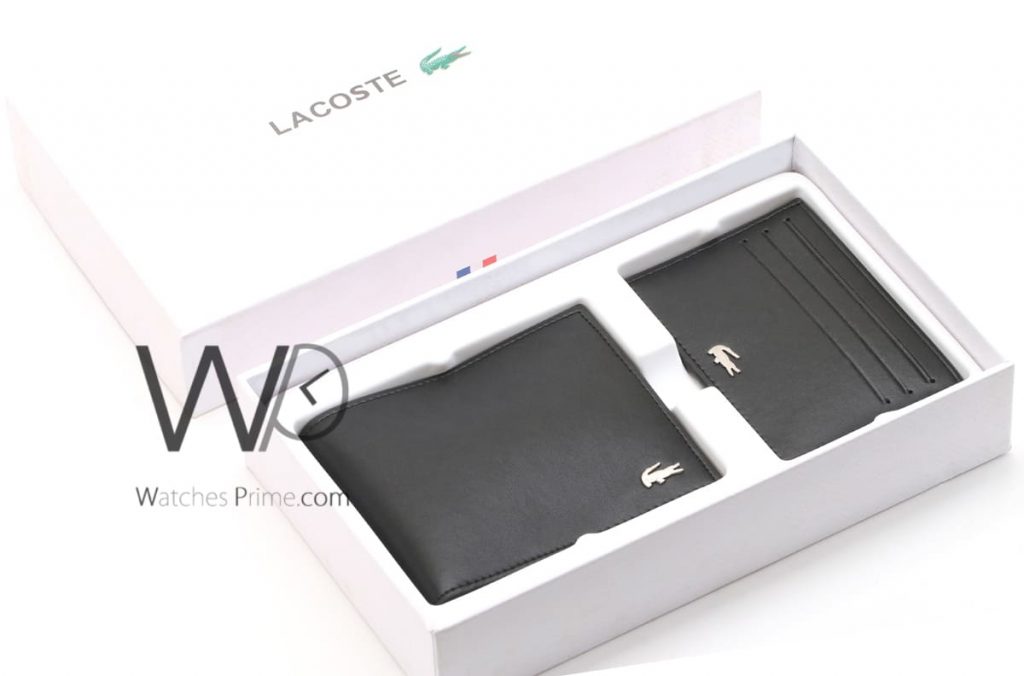 Lacoste wallet for men black | Watches Prime
