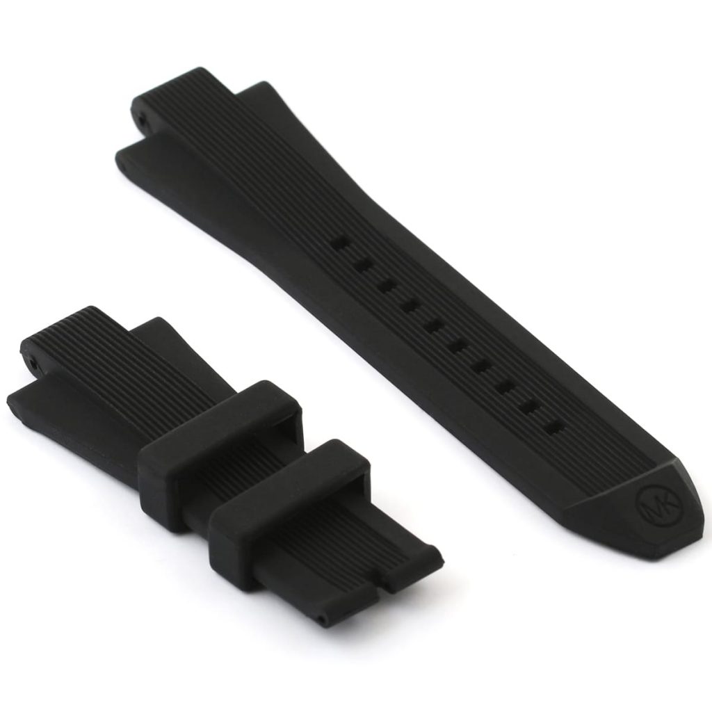 Michael Kors Rubber Black Watch Strap | Watches Prime