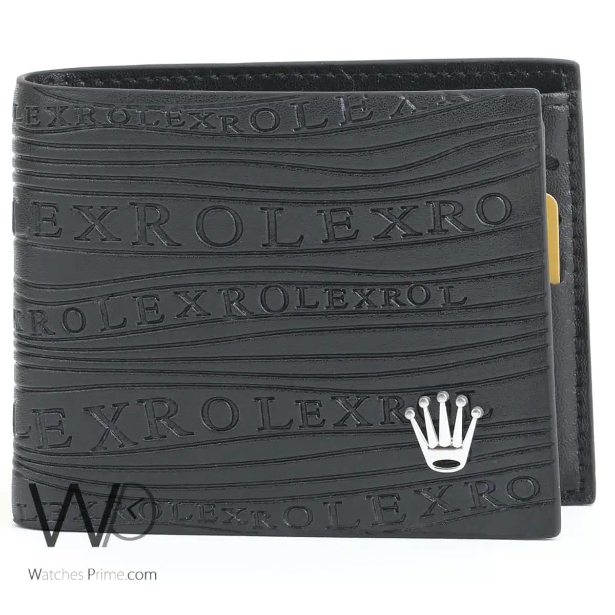 Rolex leather black wallet for men | Watches Prime