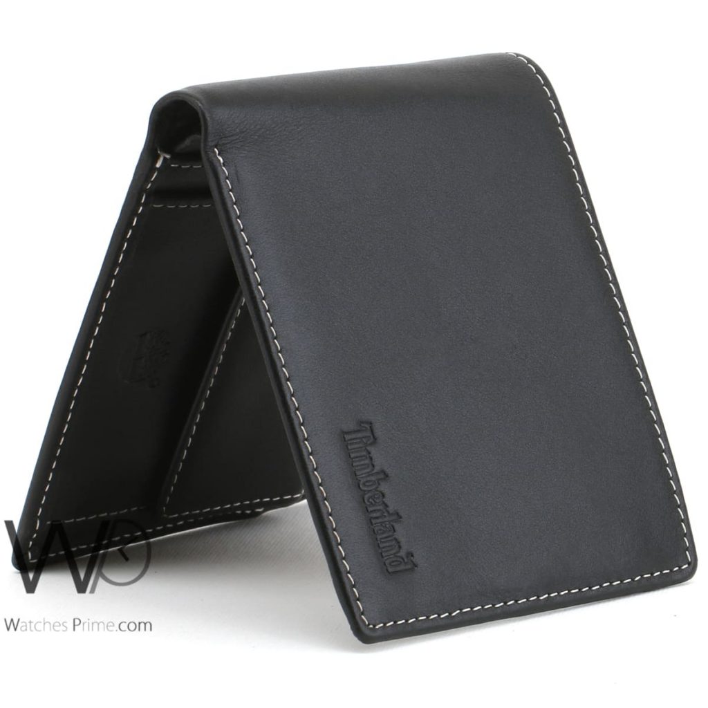 Timberland leather black wallet for men | Watches Prime
