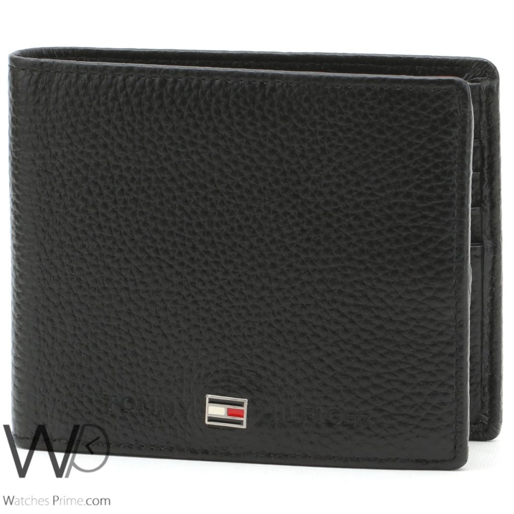 Tommy Hilfiger Wallet Black Original For Men | Watches Prime