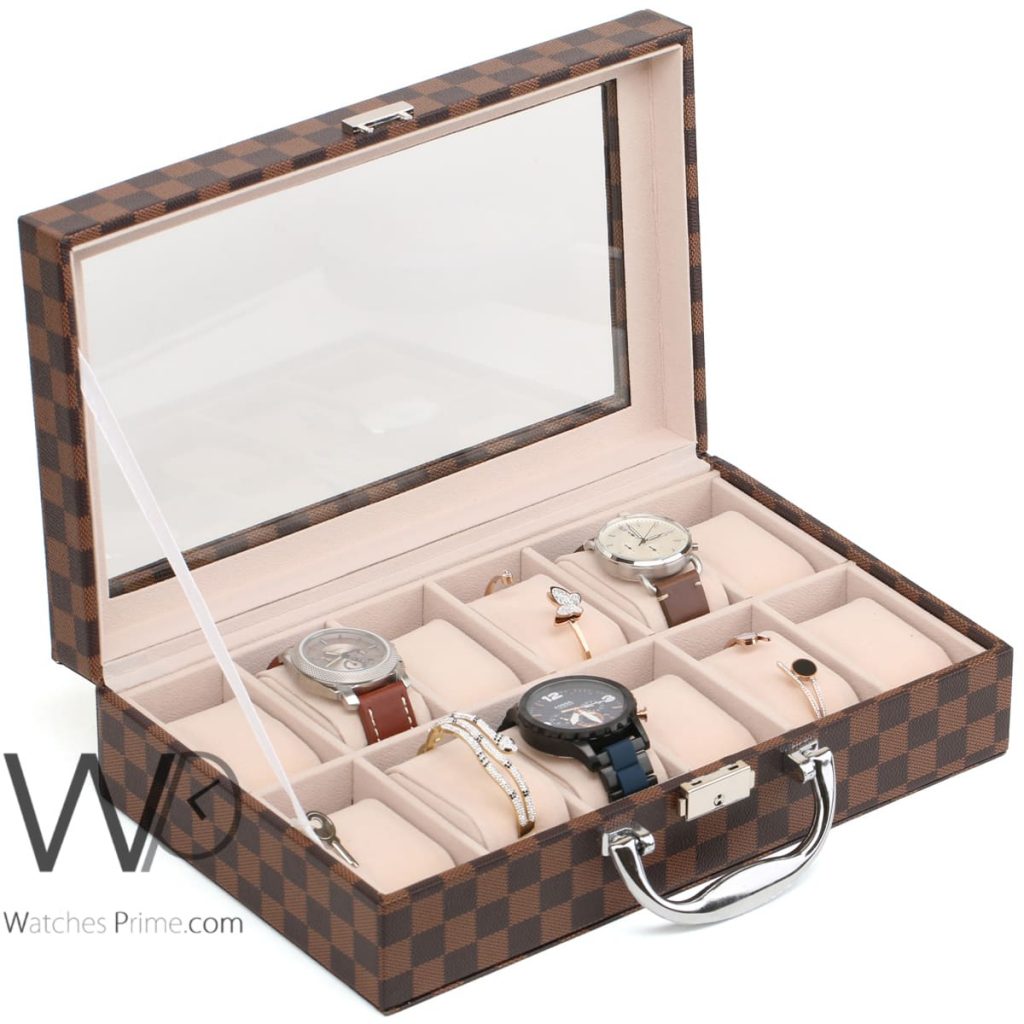 Louis Vuitton LV Leather Watches Travel Case | Watches Prime
