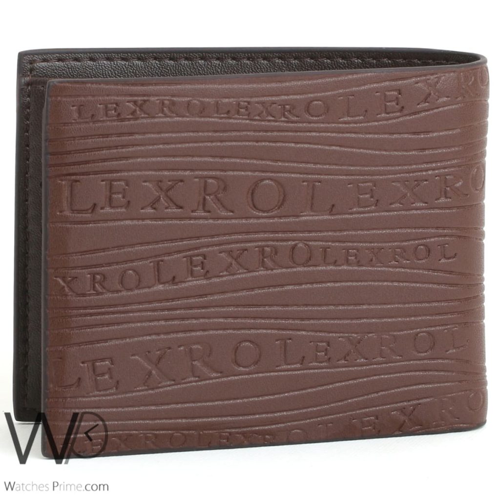 Rolex leather brown wallet for men | Watches Prime