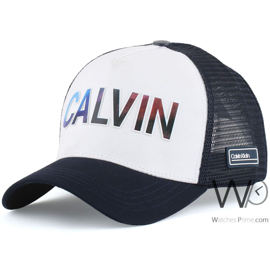 Calvin Klein CK mesh blue white cap men | Watches Prime