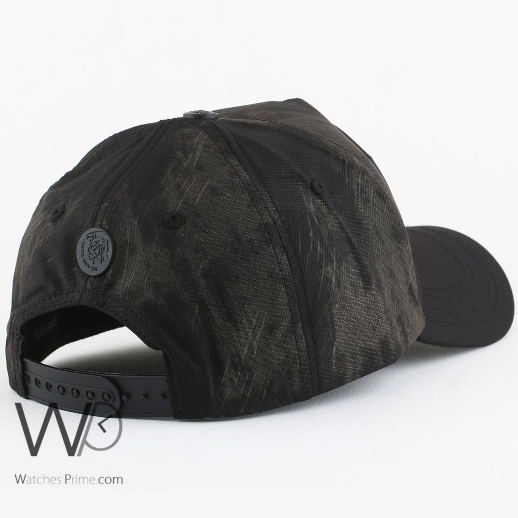 Diesel black baseball cap for men | Watches Prime