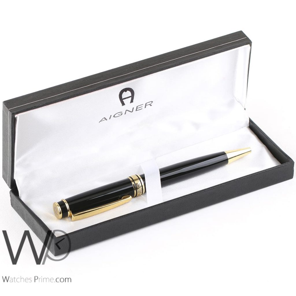 Aigner ball point ink pen black | Watches Prime