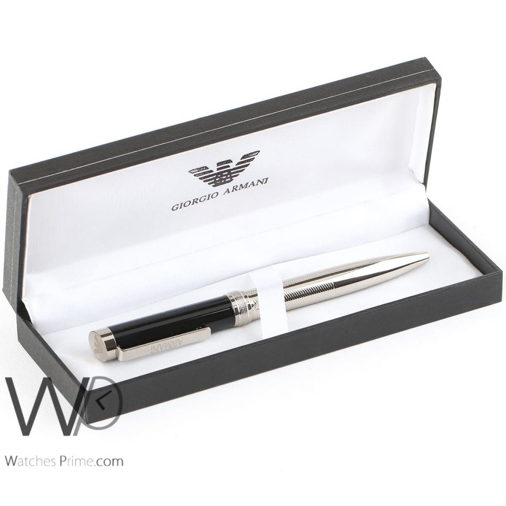 Giorgio Armani black ball point ink pen | Watches Prime