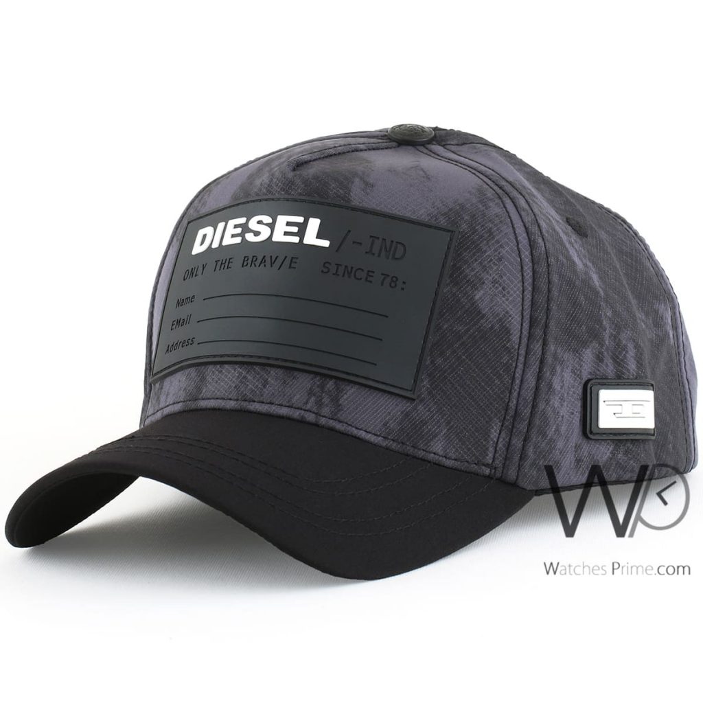Diesel camouflaged gray and black cap for men | Watches Prime