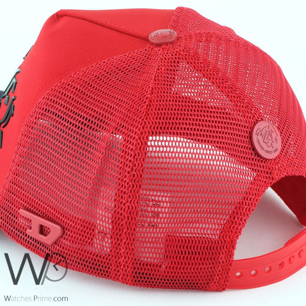 Diesel baseball cap red and blue for men | Watches Prime