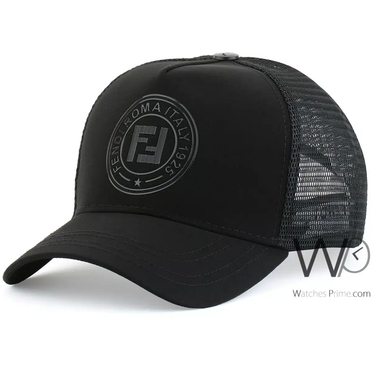 Fendi Roma italy 1925 Black Trucker cap | Watches Prime