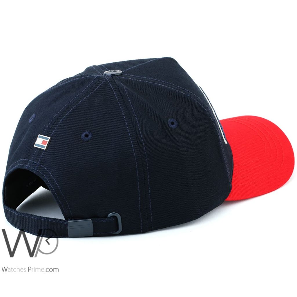 Tommy Hilfiger baseball navy blue red cap men | Watches Prime