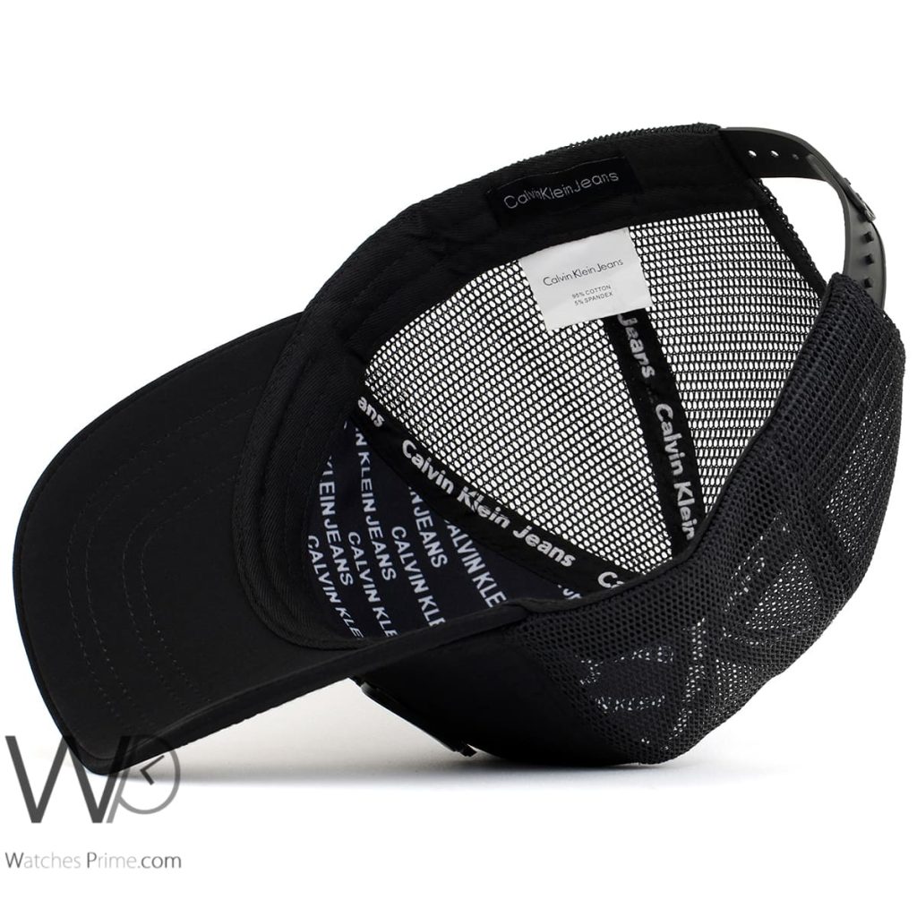 Calvin Klein CK Black Cotton Men's Cap | Watches Prime
