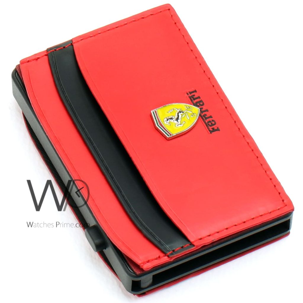 Pop Up Ferrari Men's Card Holder Wallet | Watches Prime