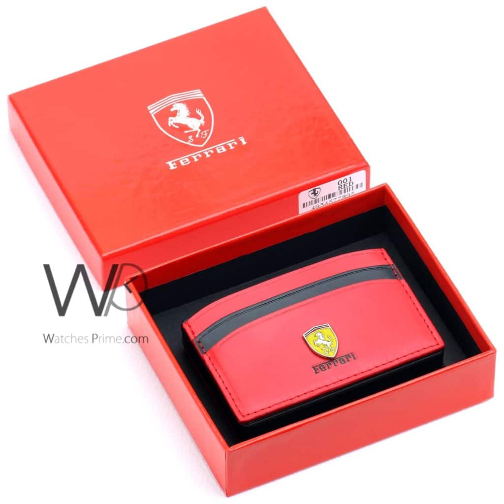 Pop Up Ferrari Men's Card Holder Wallet | Watches Prime