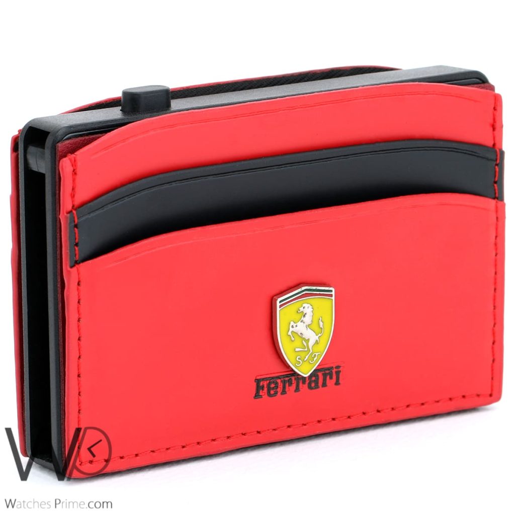 Pop Up Ferrari Men's Card Holder Wallet | Watches Prime