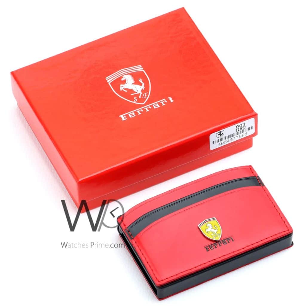 Pop Up Ferrari Men's Card Holder Wallet | Watches Prime