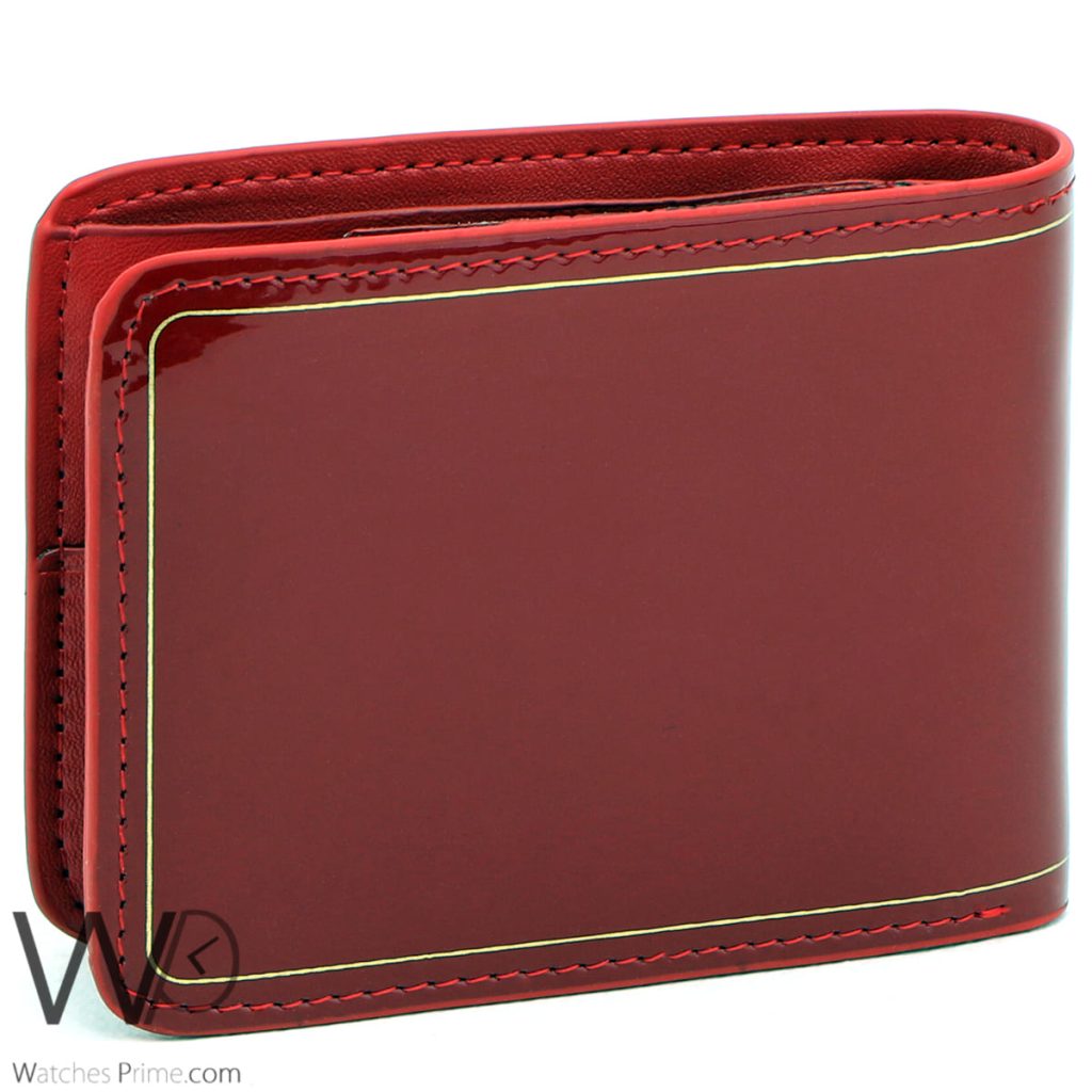 Ferrari Men's Red Leather Wallet | Watches Prime