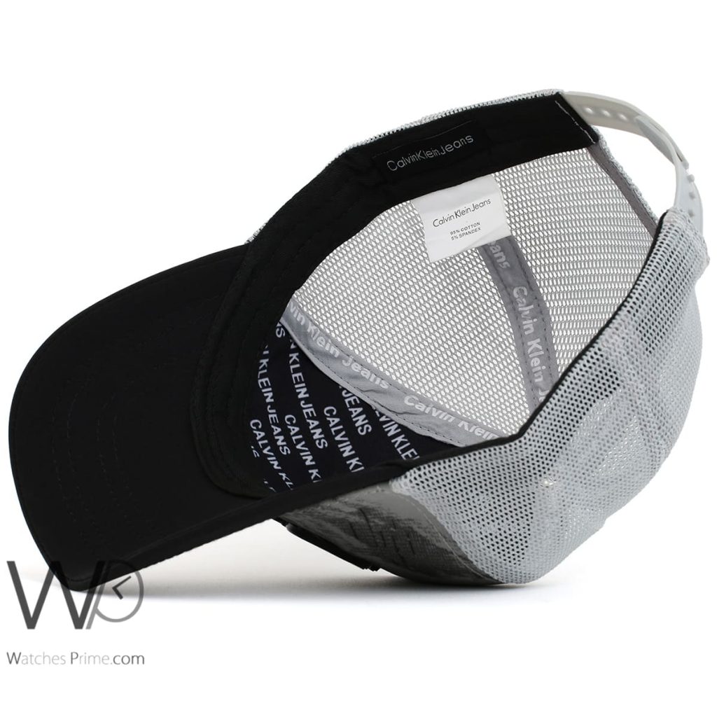 Calvin Klein CK Grey Cotton Men's Cap | Watches Prime