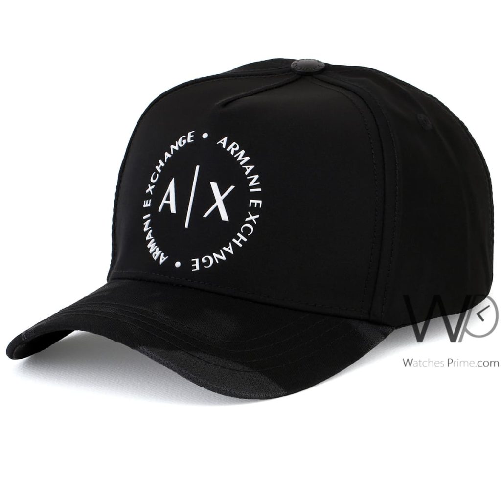 Armani Exchange AX Baseball Cap Black | Watches Prime