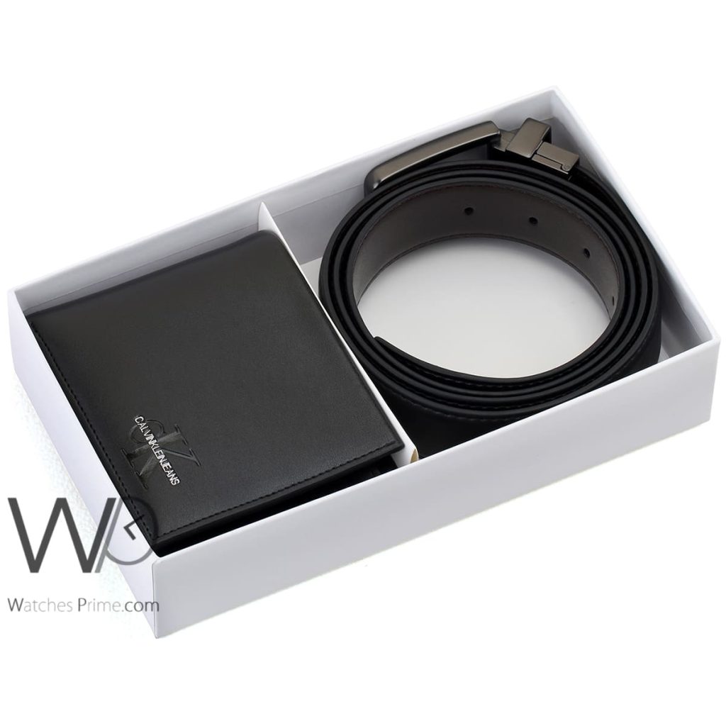 Calvin Klein Men's Wallet and Belt Gift Set | Watches Prime