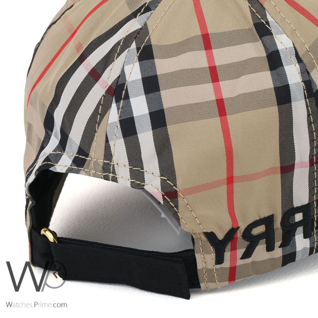 Burberry BT Motif Icon Stripe Beige Baseball Cap | Watches Prime