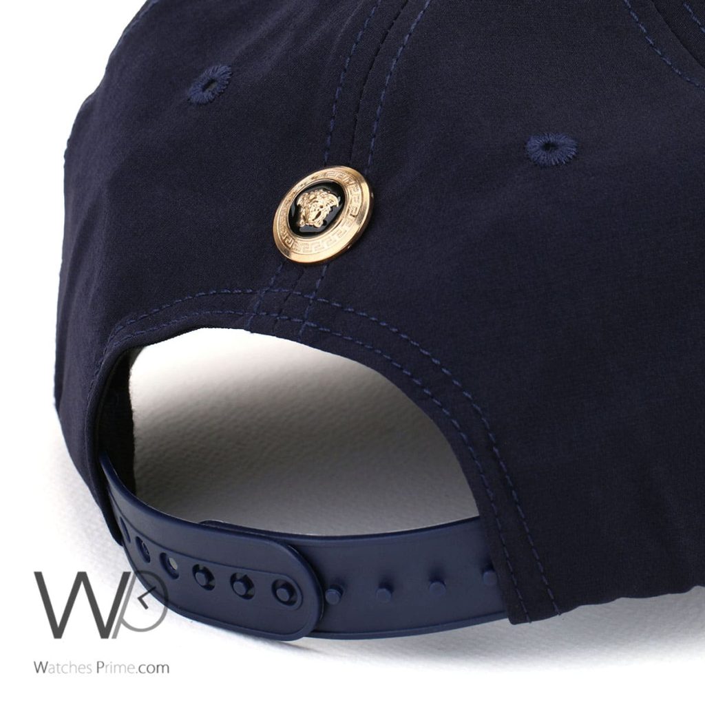 Vercase gianni Navy Blue Cotton baseball Cap | Watches Prime