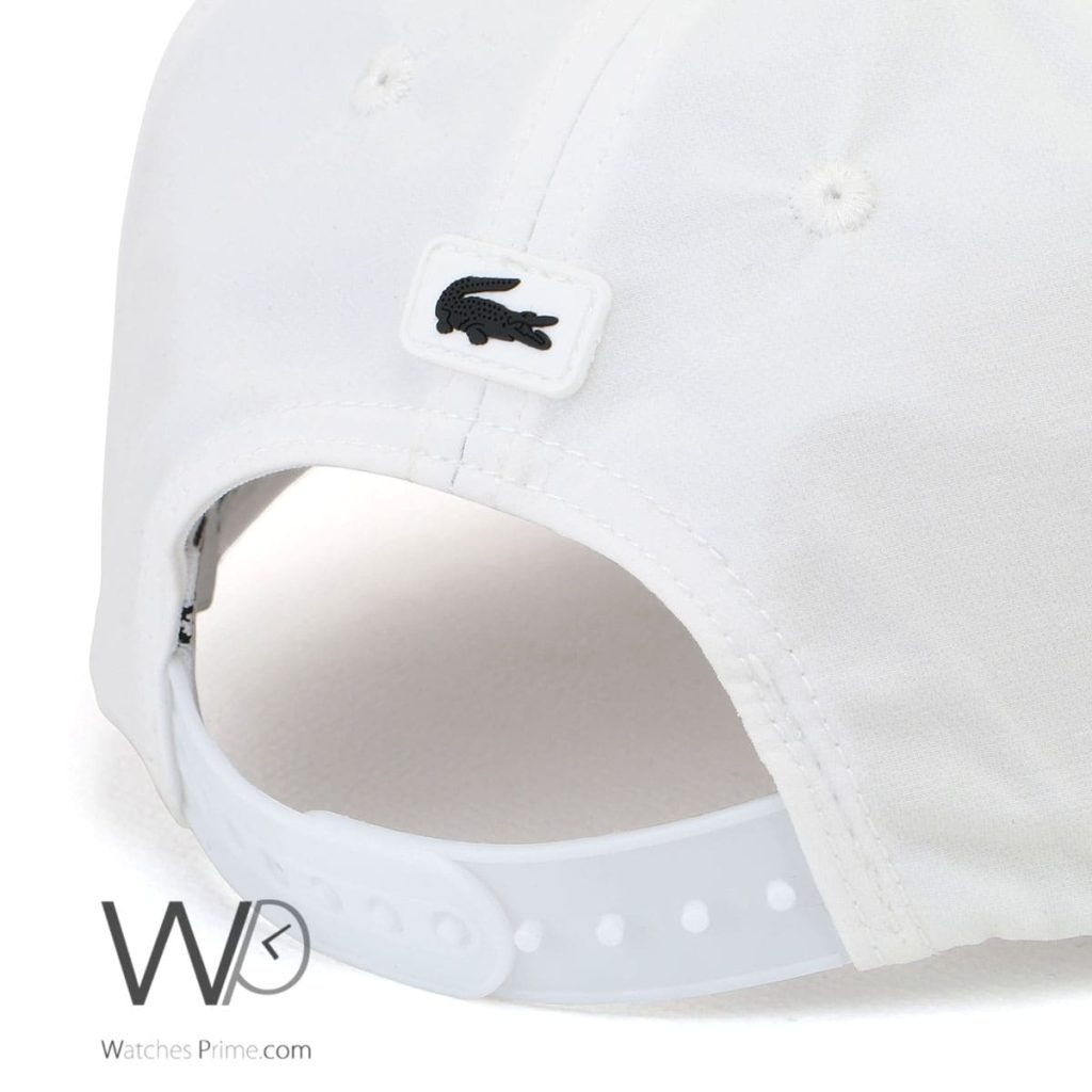 Lacoste Sport White Cotton Baseball Cap | Watches Prime