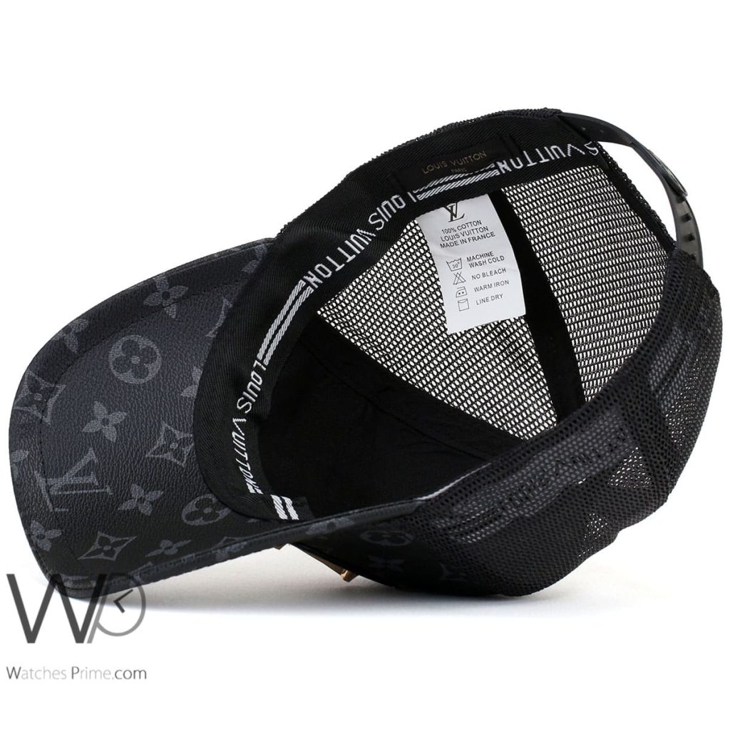 Louis Vuitton LV mesh snapback Cap Black | Watches Prime