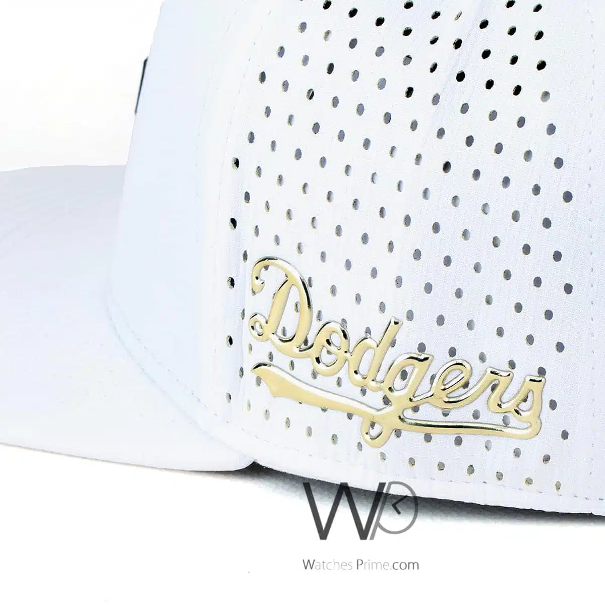 Dodgers LA Los Angeles White Snapback Cotton Flat Cap | Watches Prime