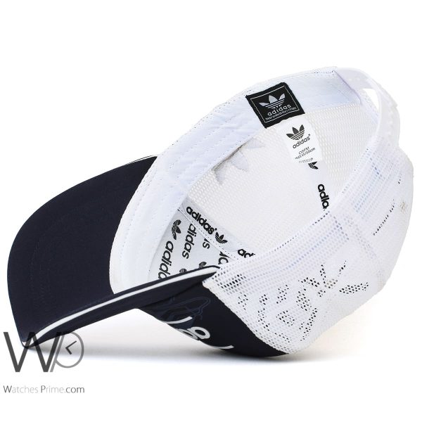 Adidas Navy Blue White trucker Cap | Watches Prime
