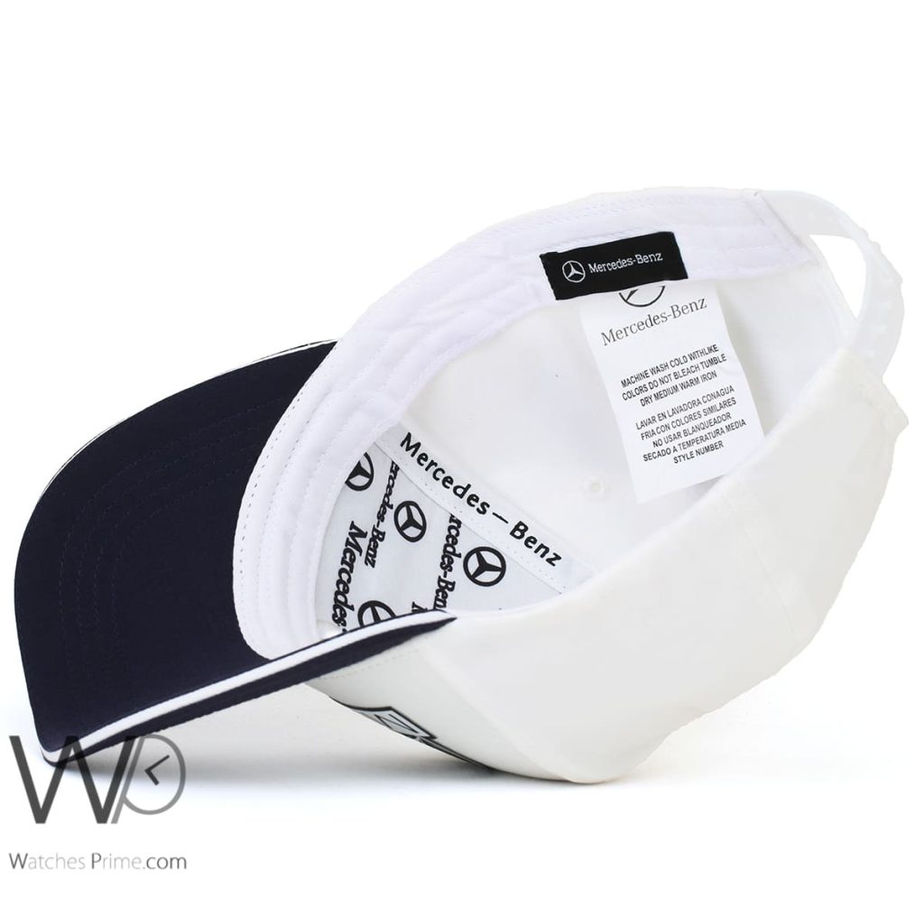 AMG Mercedes Petronas Baseball White Blue Cap | Watches Prime