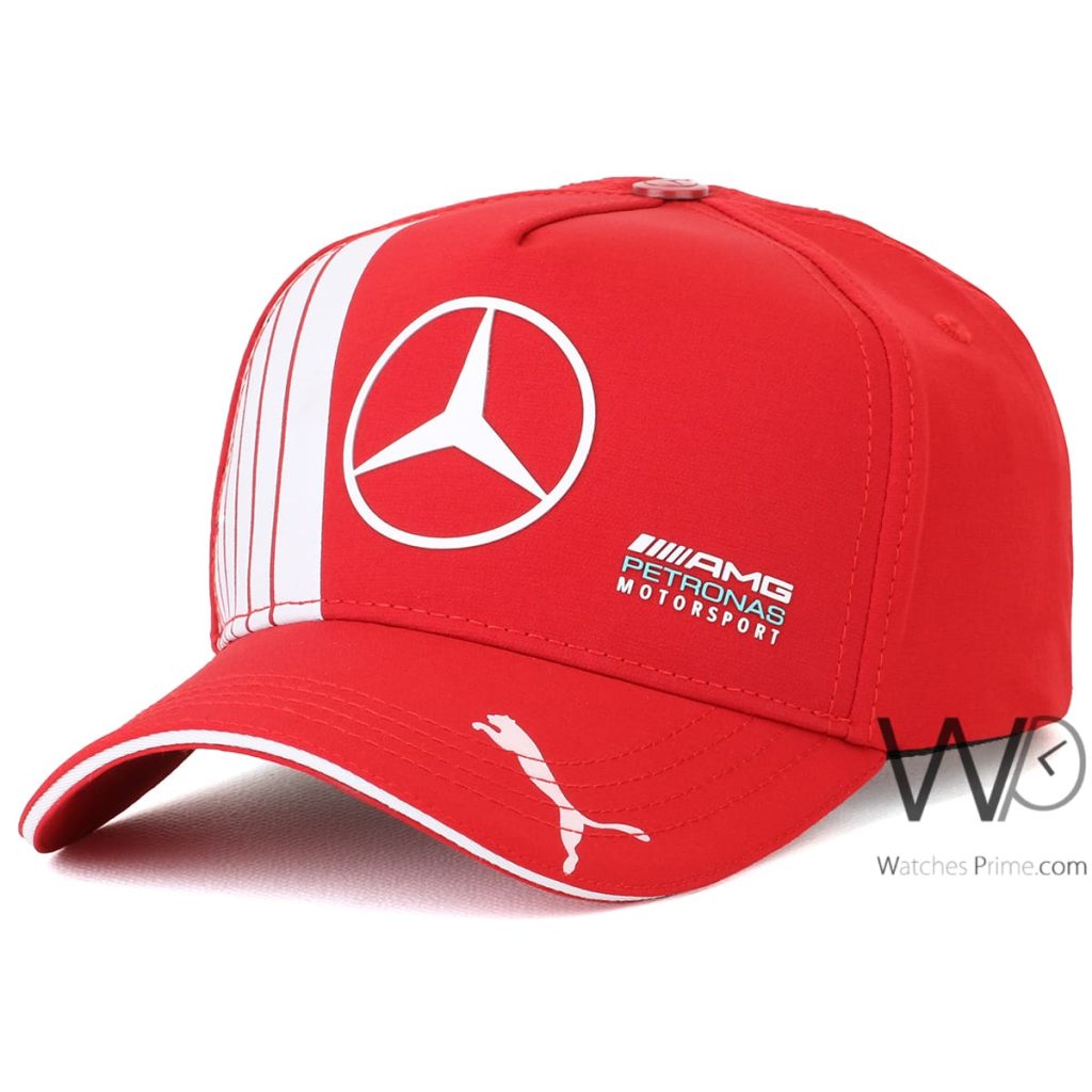 AMG Mercedes Petronas Motorsport Baseball Red Cotton Cap | Watches Prime