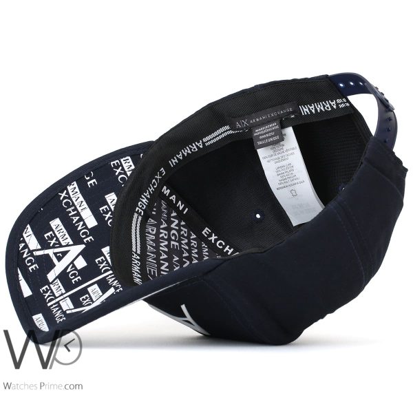 Armani Exchange AX Navy Blue Baseball Cap | Watches Prime