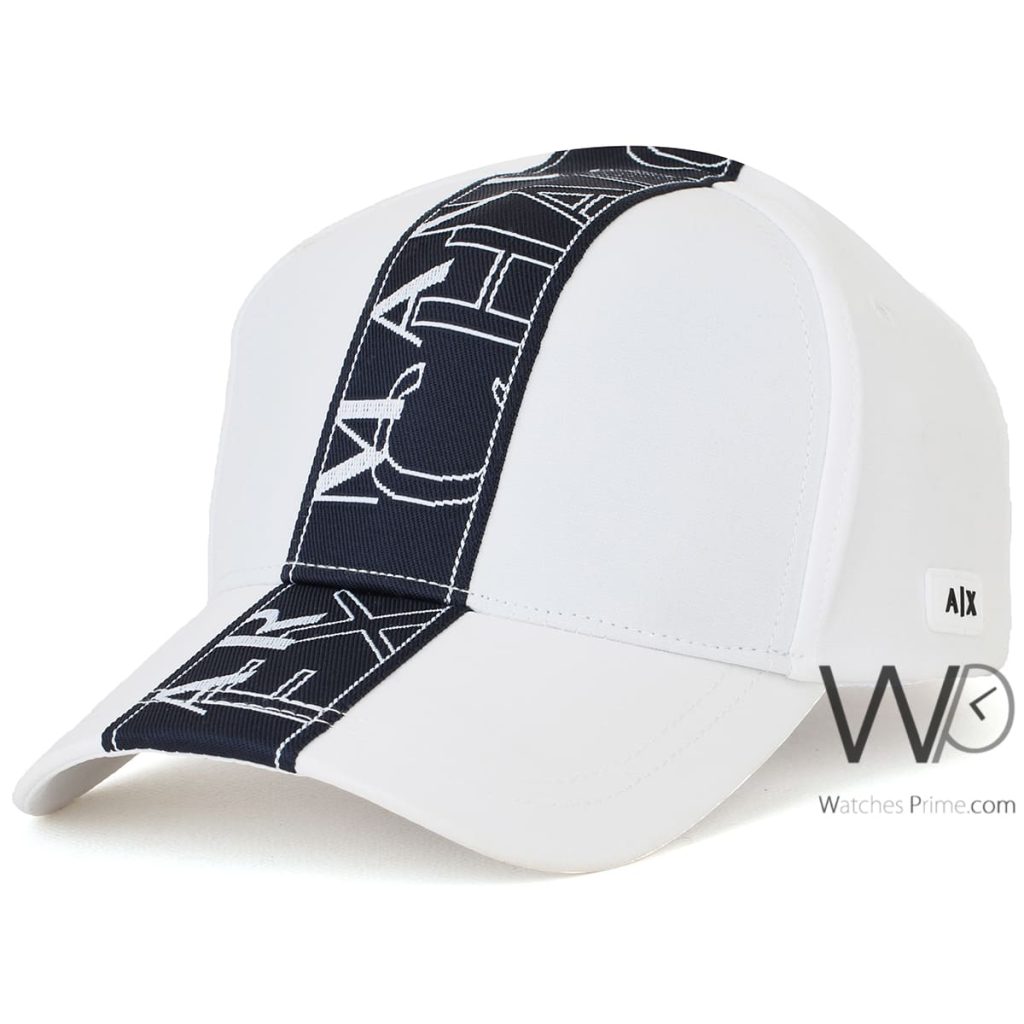 Armani Exchange AX White Baseball Cap | Watches Prime