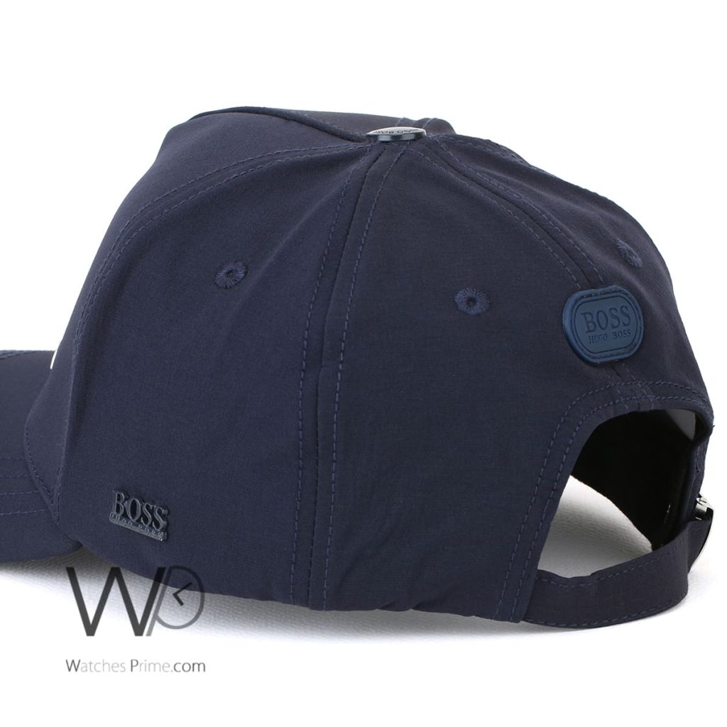 Hugo Boss Navy Blue Baseball Cap Cotton | Watches Prime