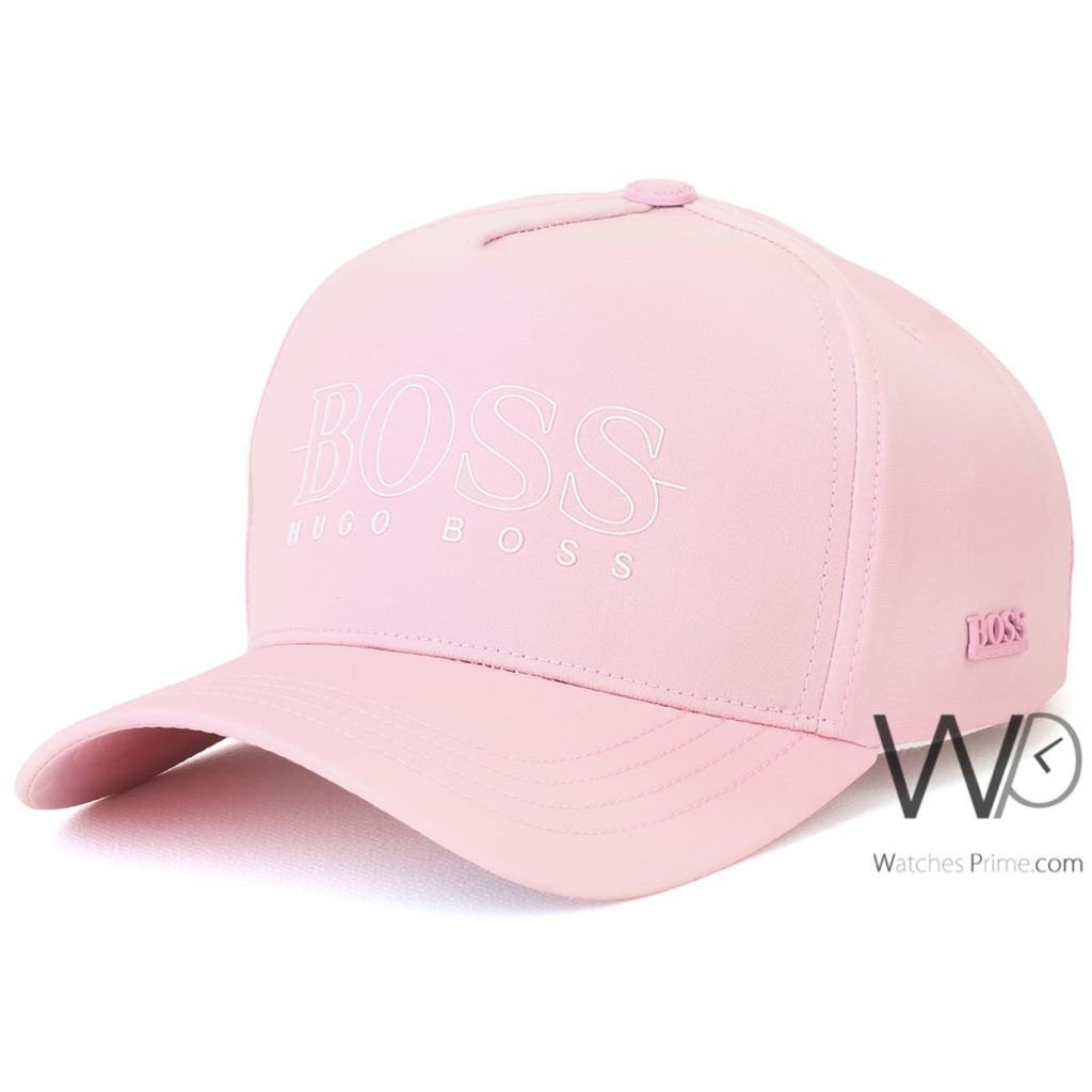 Hugo Boss Pink Baseball Cap Cotton | Watches Prime