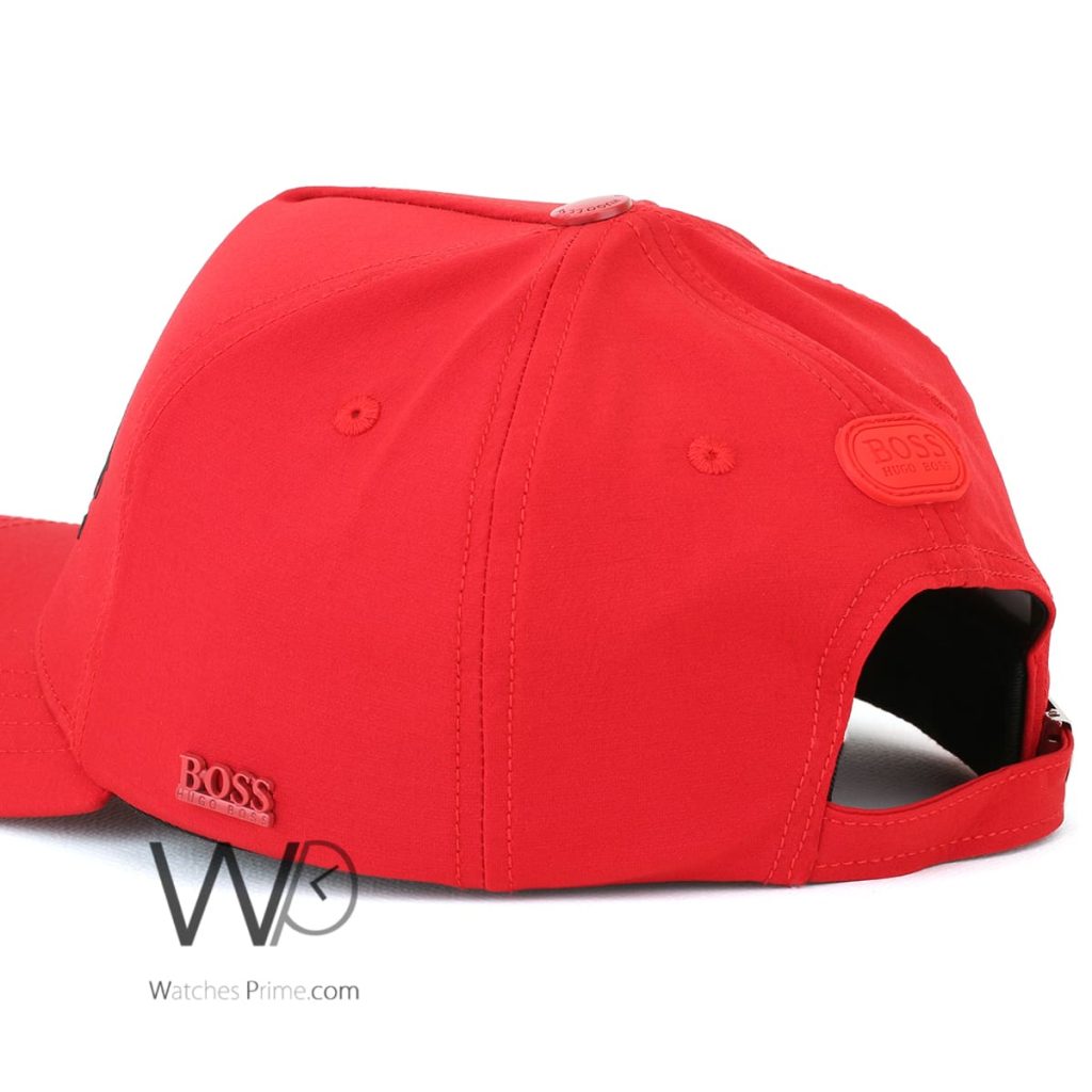 Hugo Boss Red Cotton Baseball Cap| Watches Prime