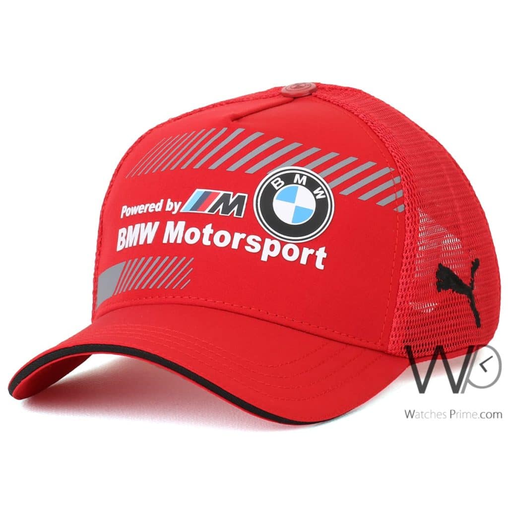 BMW Motorsport M3 Puma Trucker Red Cap | Watches Prime