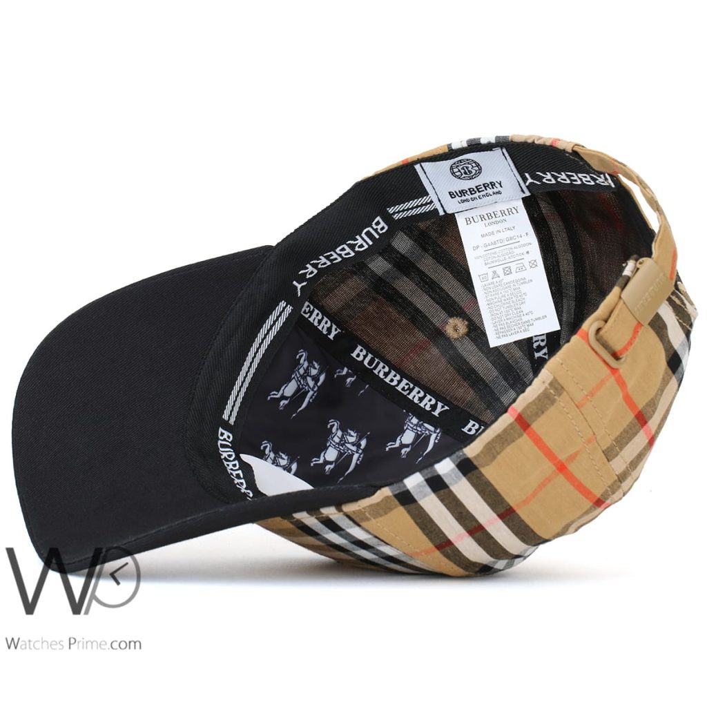 Burberry BT Baseball Cap Beige Black | Watches Prime