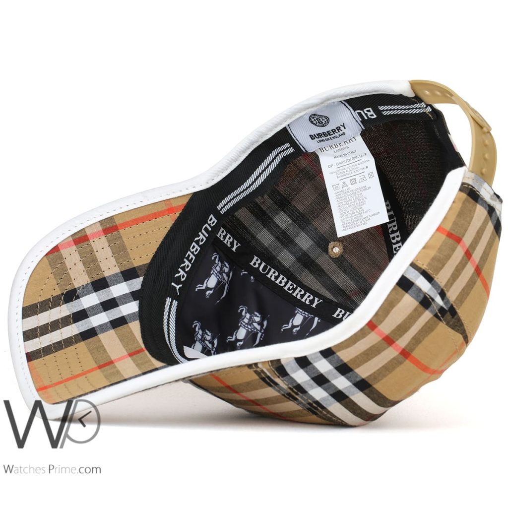 Burberry BT Cotton Baseball Cap Beige | Watches Prime